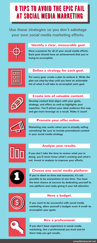 8 Tips to Avoid the Epic Fail at Social Media Marketing